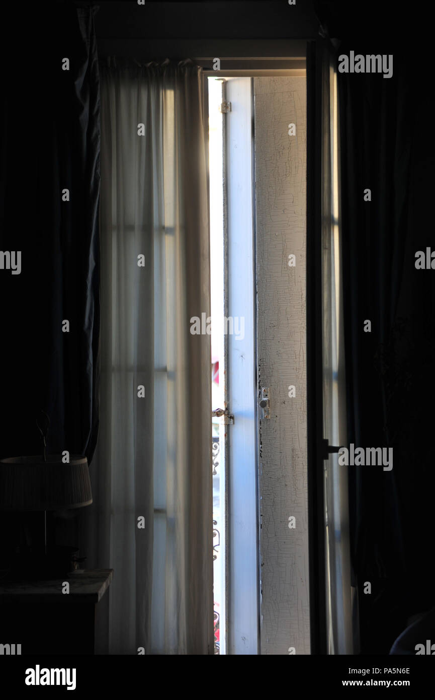 Open doors leading to the balcony hi-res stock photography and images ...