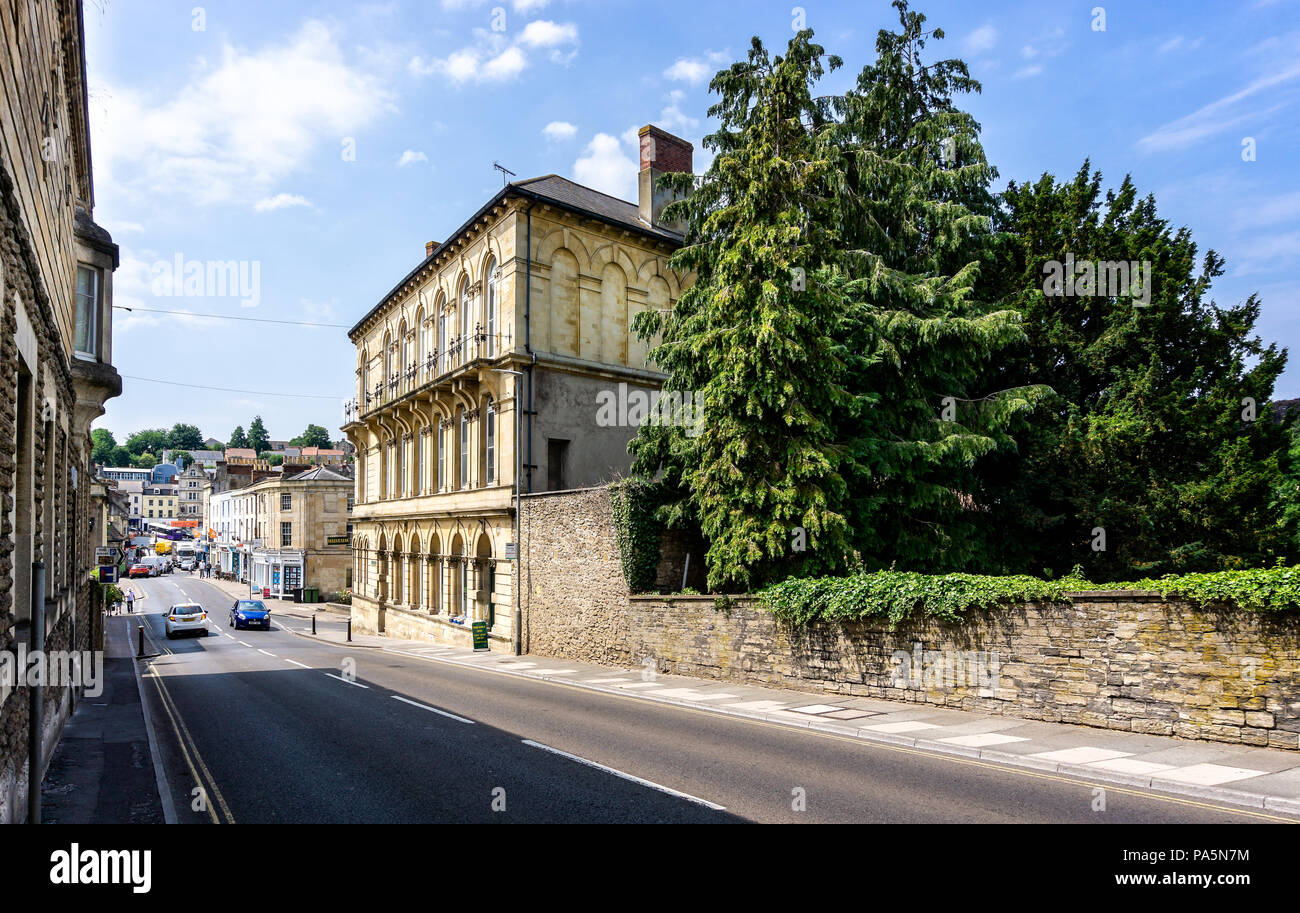 Iconic Frome museum building taken in North Parade, Frome, Somerset, UK ...