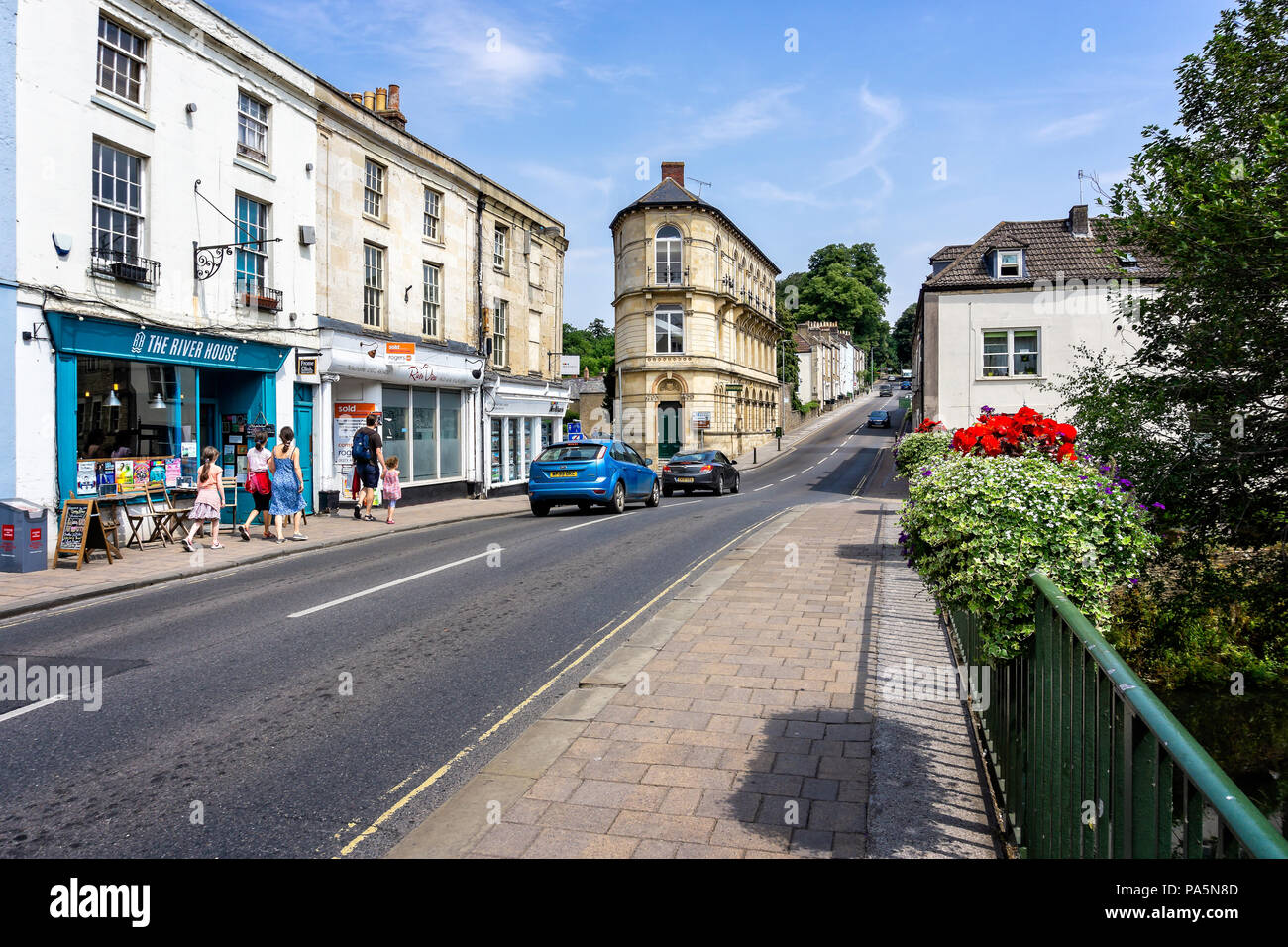 Iconic Frome museum building taken in North Parade, Frome, Somerset, UK ...
