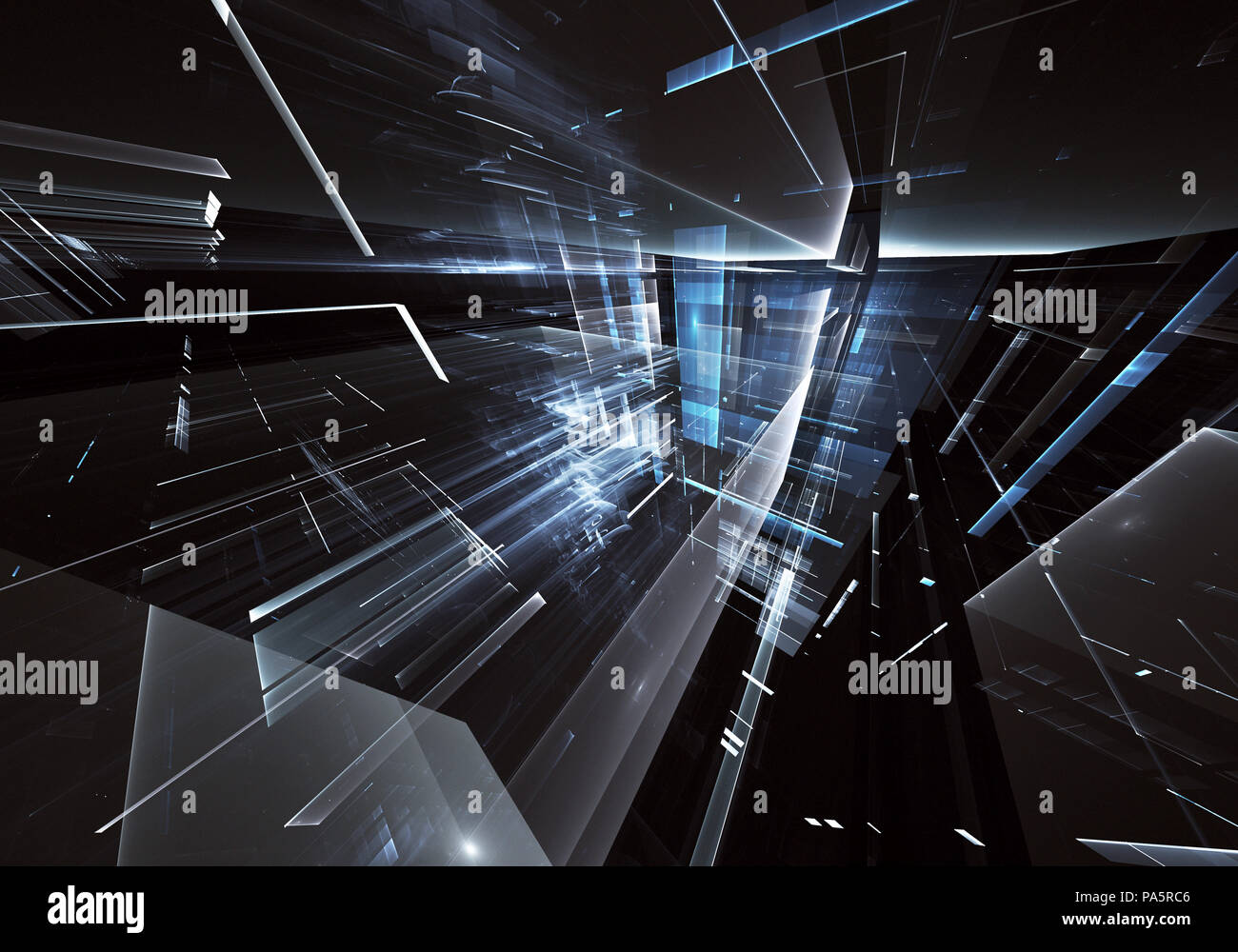 Abstract technology 3D illustration Stock Photo - Alamy