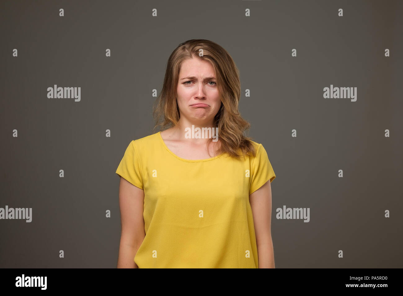 Woman hysterical crying hi-res stock photography and images - Alamy