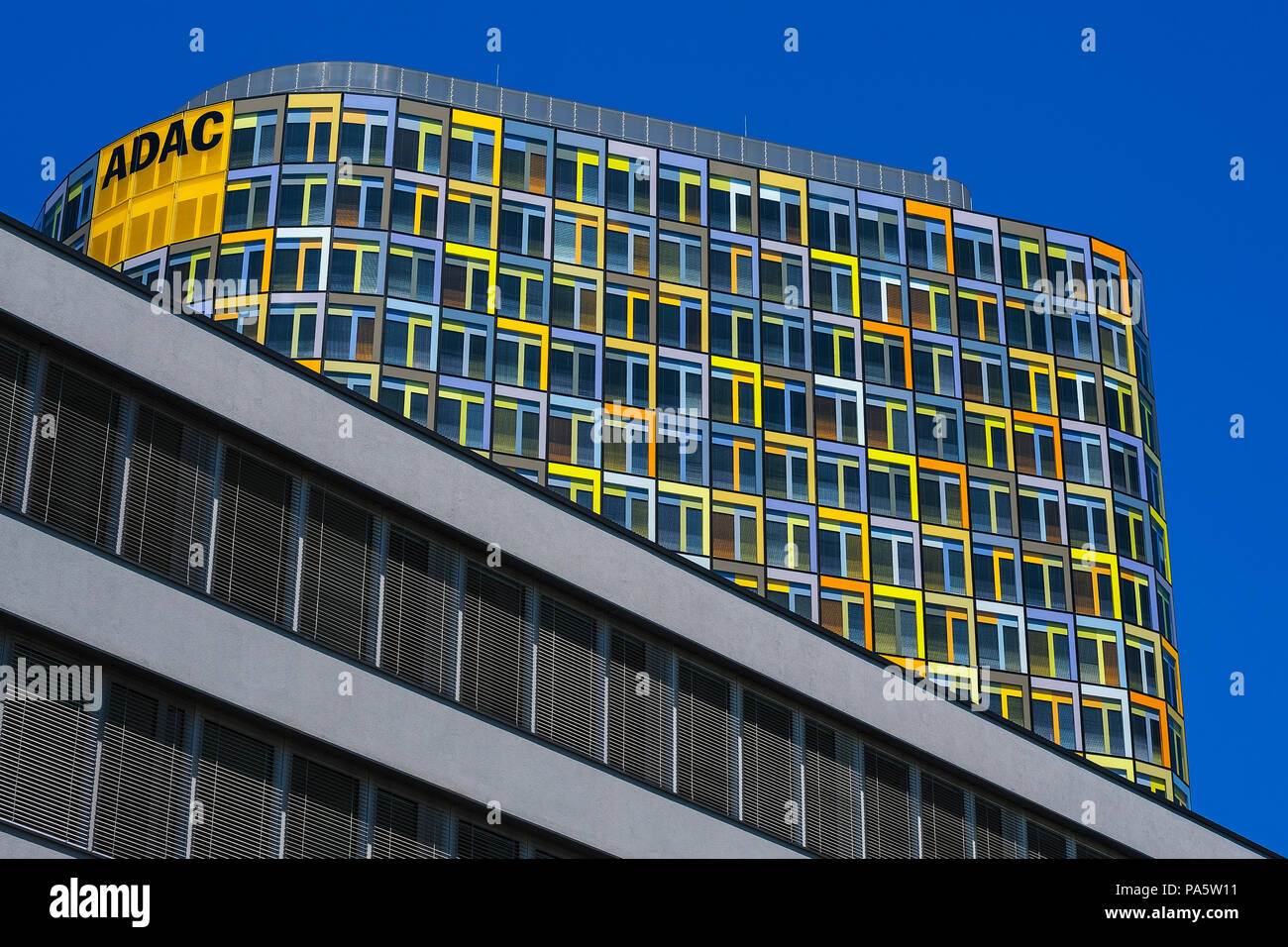 ADAC building, Munich, Upper Bavaria, Bavaria, Germany Stock Photo - Alamy