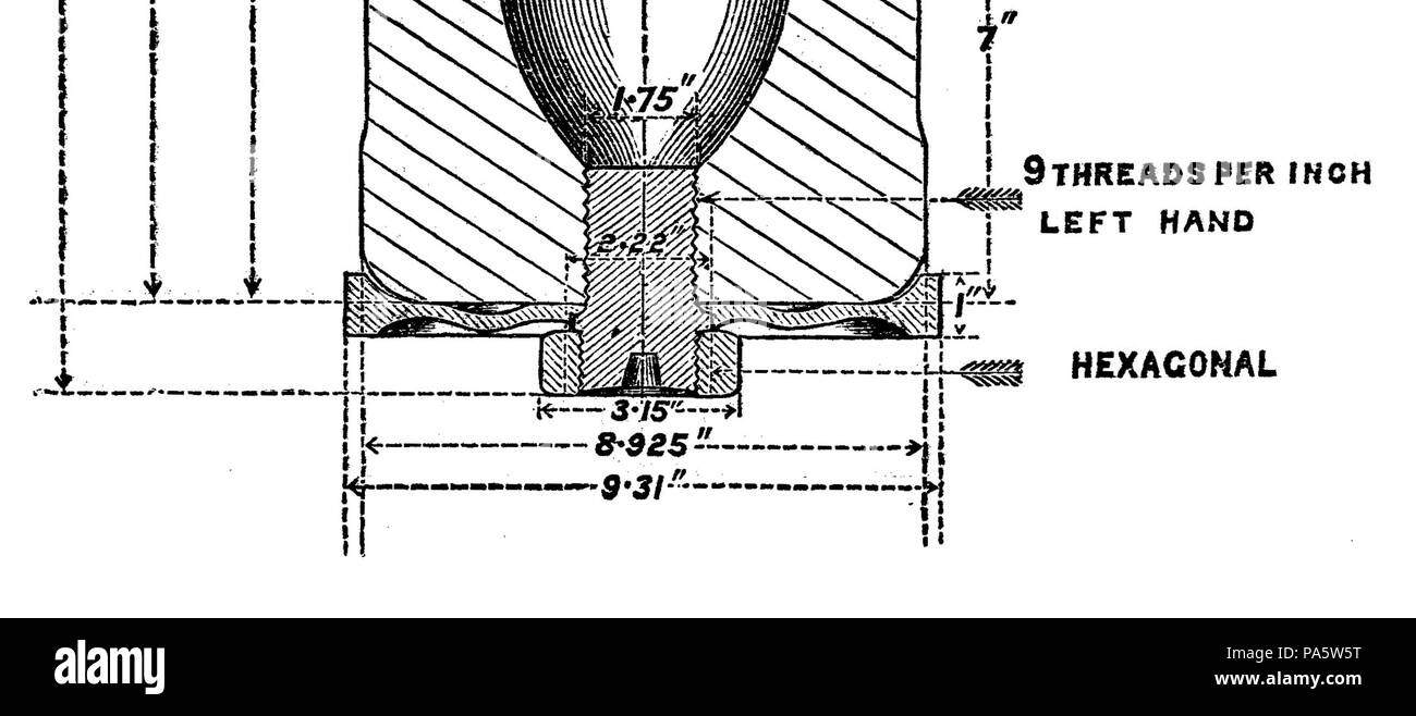 11 0147 RML 9 inch Studded Common Shell with Mk II Gas-Check Detail1 ...
