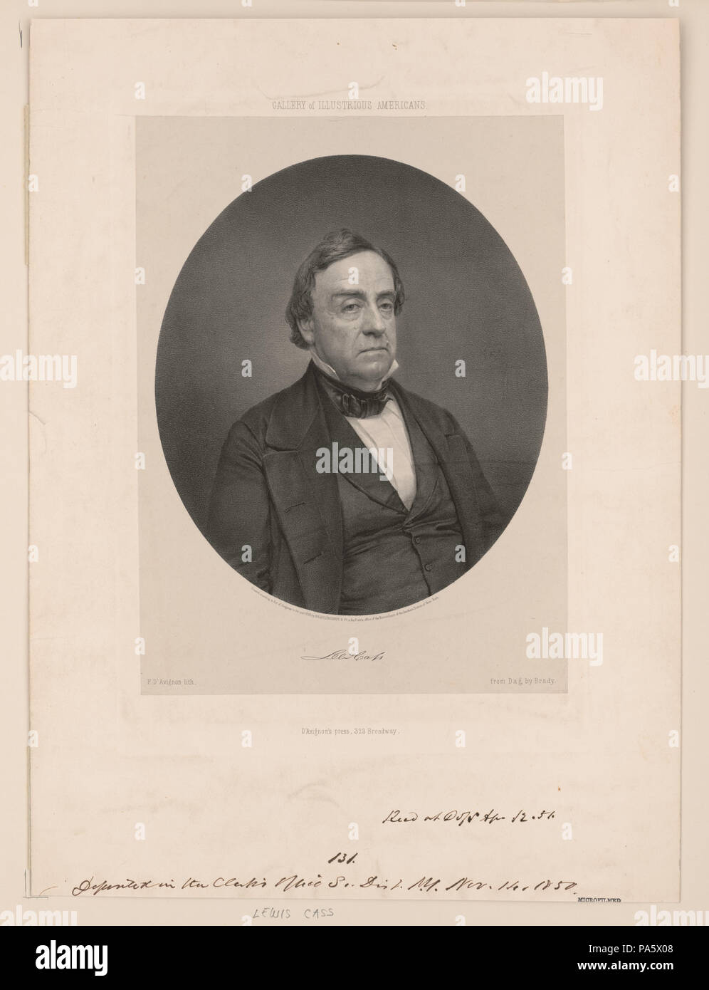 Lewis cass hi-res stock photography and images - Alamy