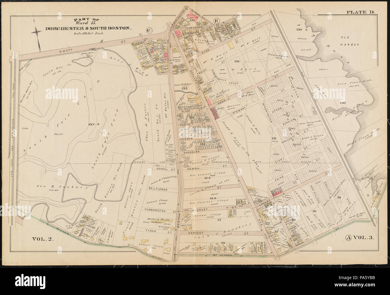 Map of boston 1920s hi-res stock photography and images - Alamy