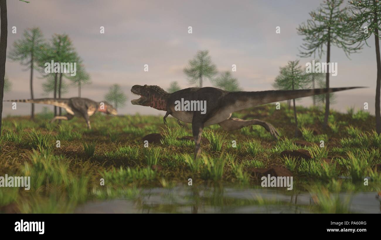 3d rendering of the tarbosaurus dinosaur Stock Photo - Alamy