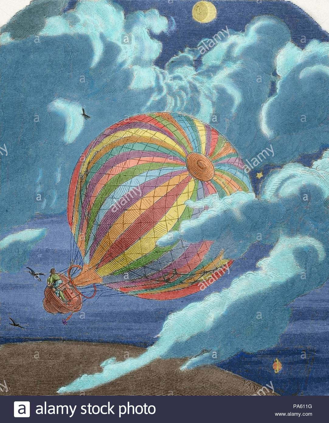 Illustration Jules Verne Stock Photos & Illustration Jules Verne Stock ...
