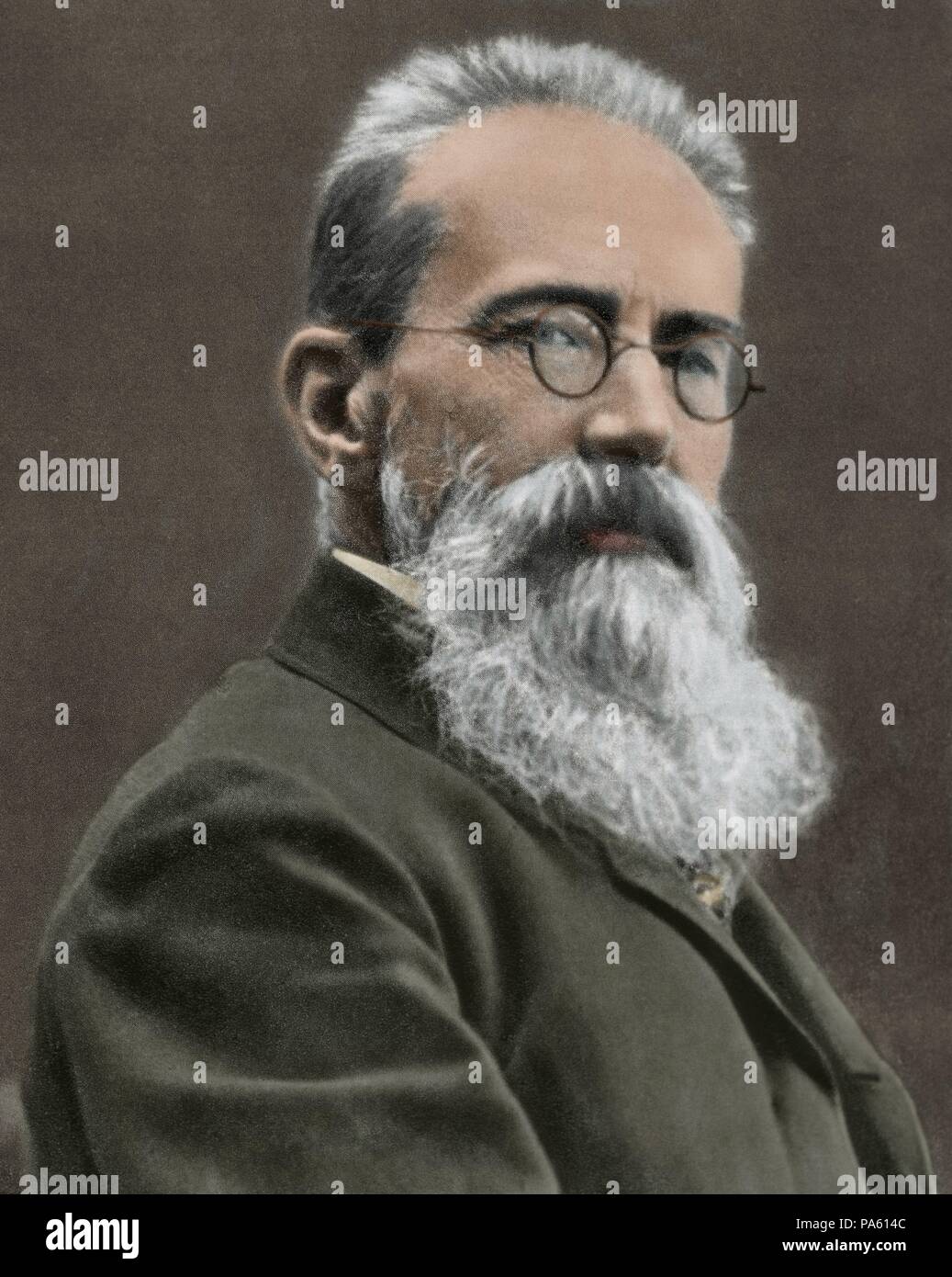 Nikolai Andreyevich Rimsky-Korsakov (1844-1908). Rusian composer and conductor. Portrait ...