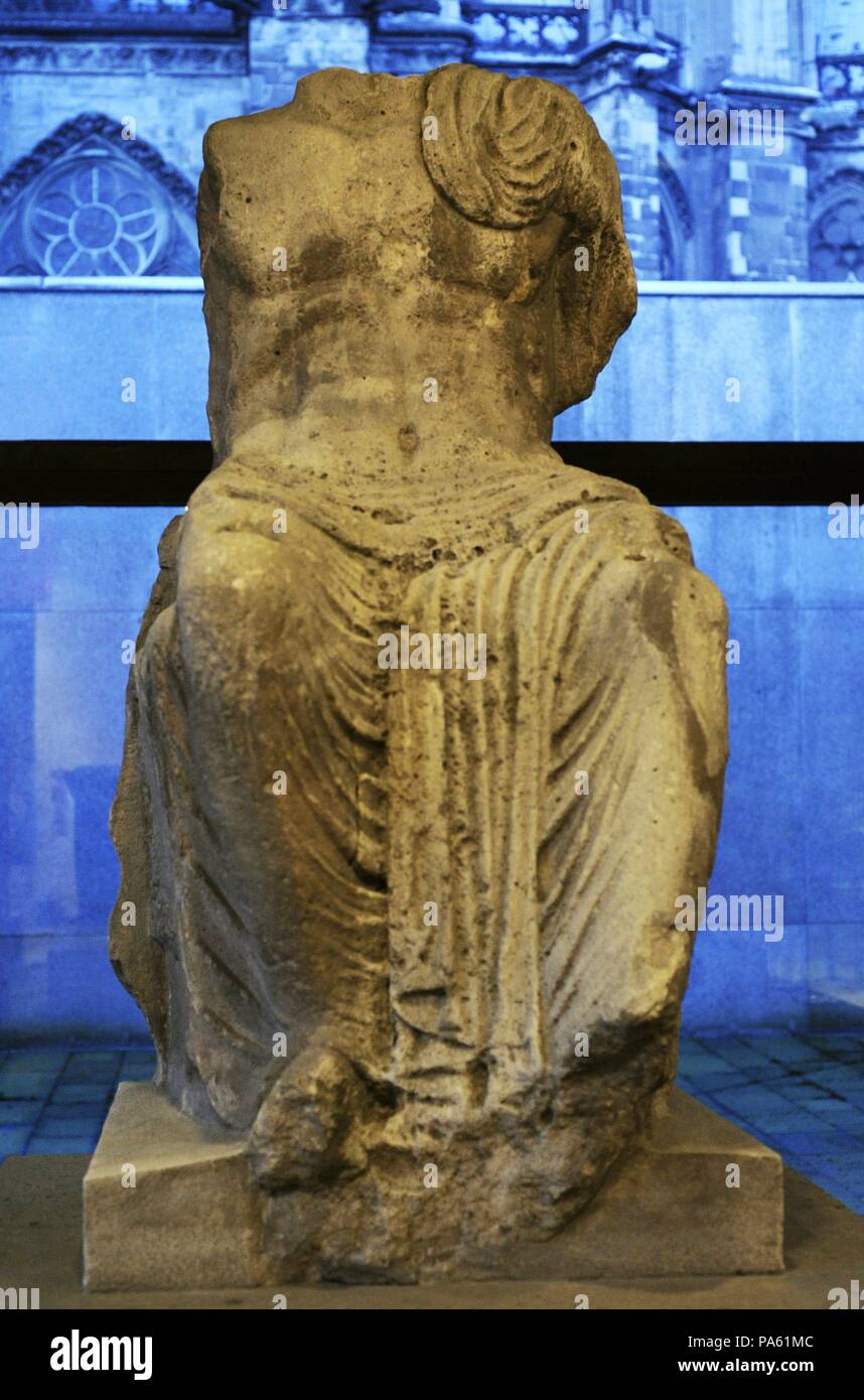 Statue of Jupiter on his throne, perhaps located in a Sanctuary. 2nd ...