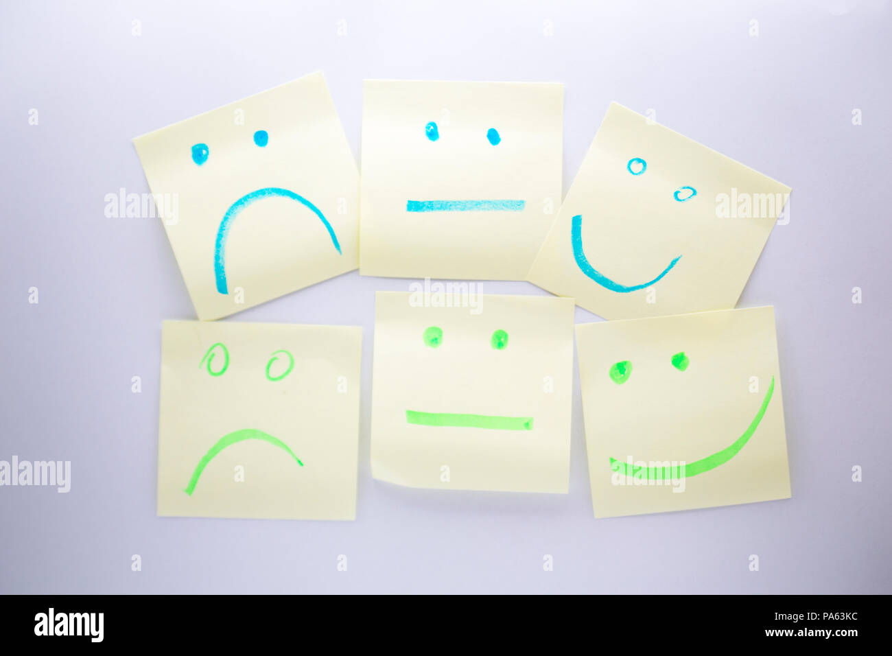 in the white background and empty space the smile in the memo like ...