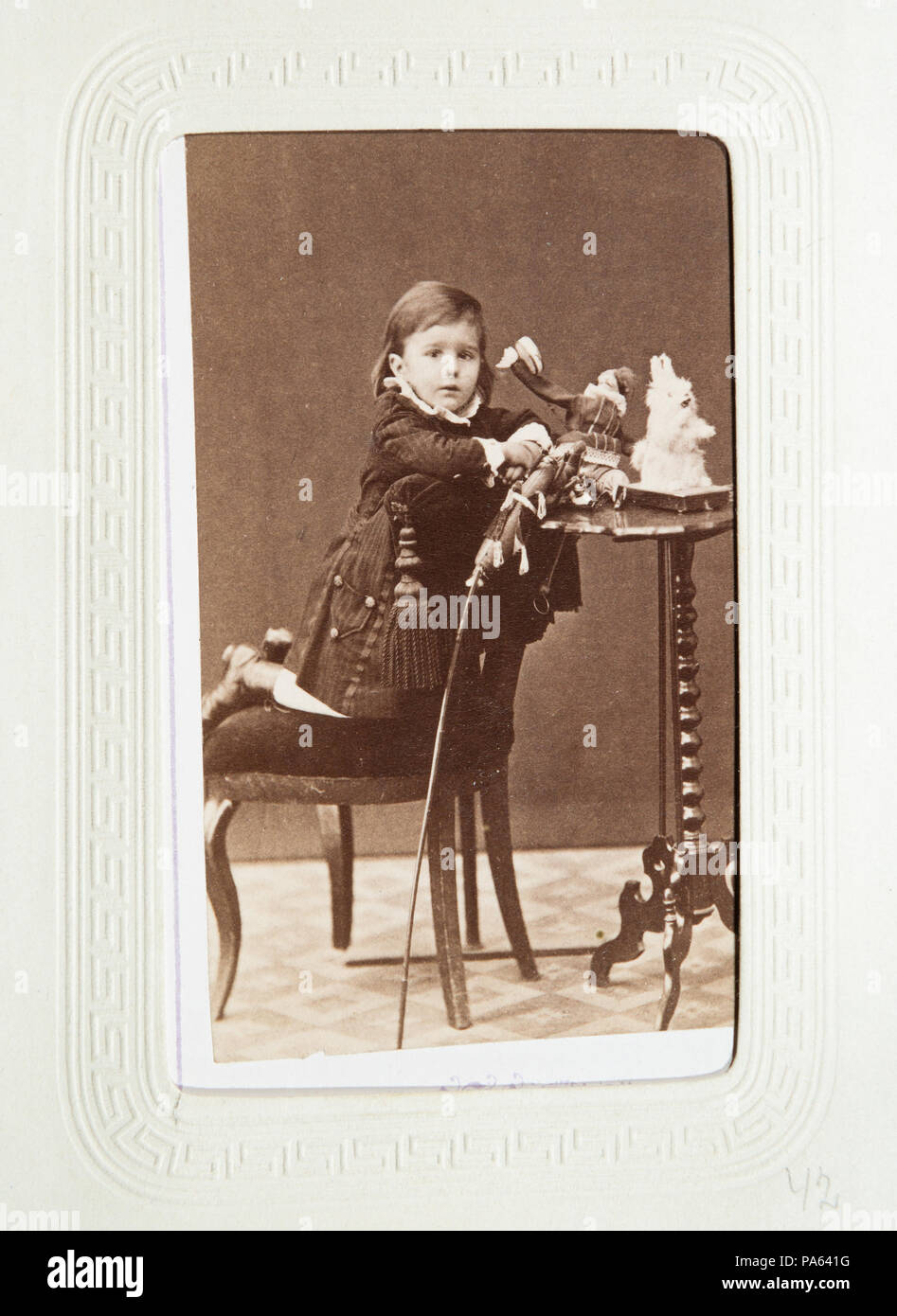 Inv.nr: LXIV:I.L.a.f.a.42. 94 Fotografiporträtt på Ivar Hök, 1870-tal ...