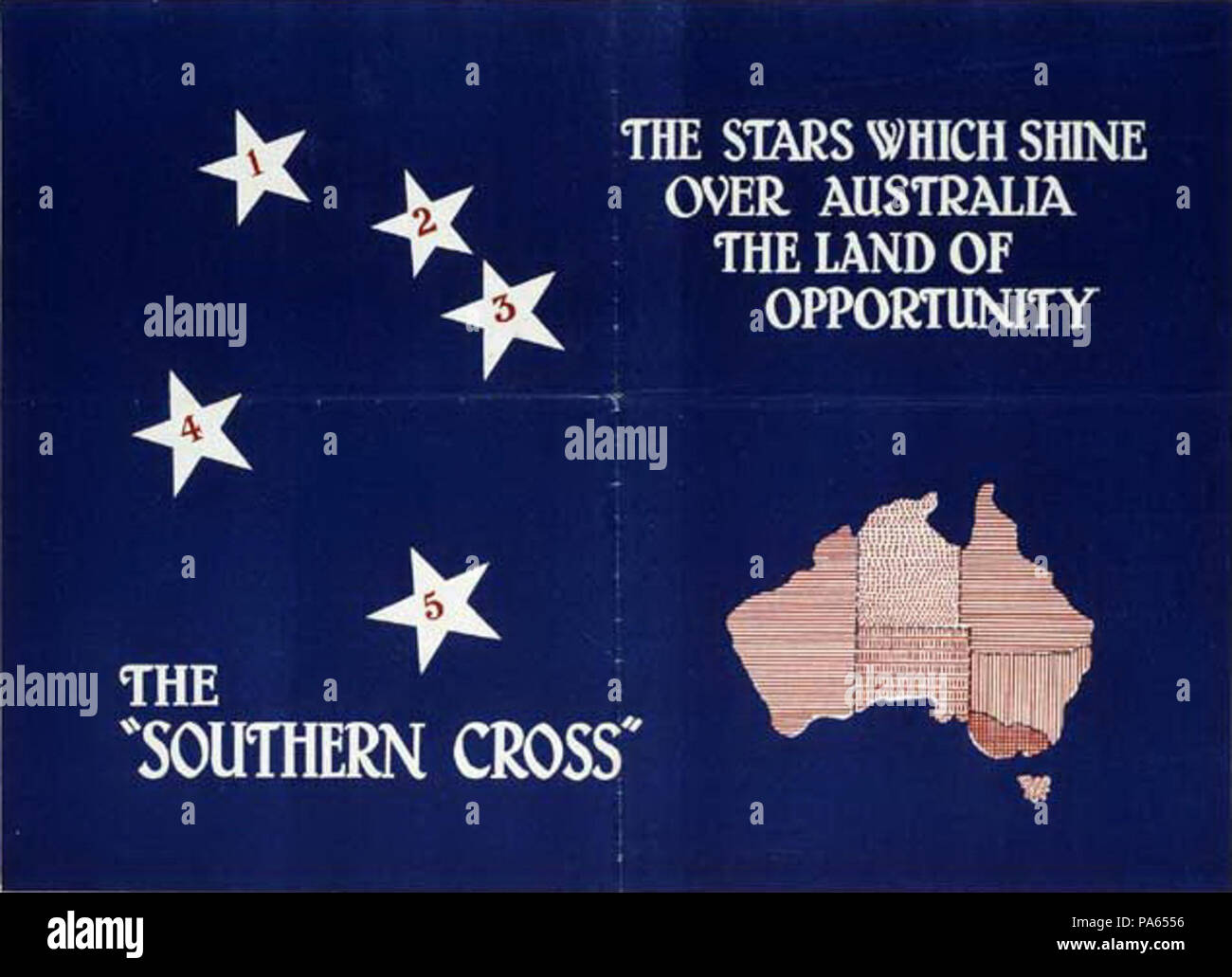 26 Australian Migration Poster, 1928 (crop Stock Photo - Alamy