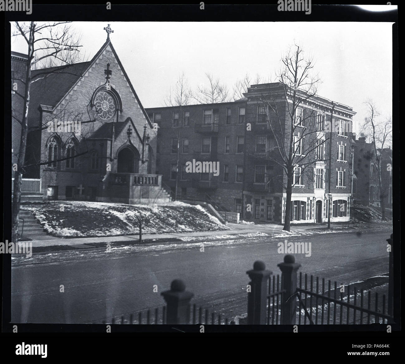 78 A church and apartment building on the 4000 block of Washington ...