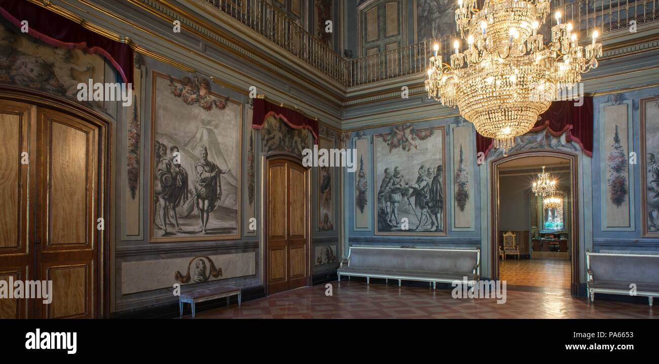 Francesc Pla (El Vigatà) / Mural paintings inside the central hall of ...