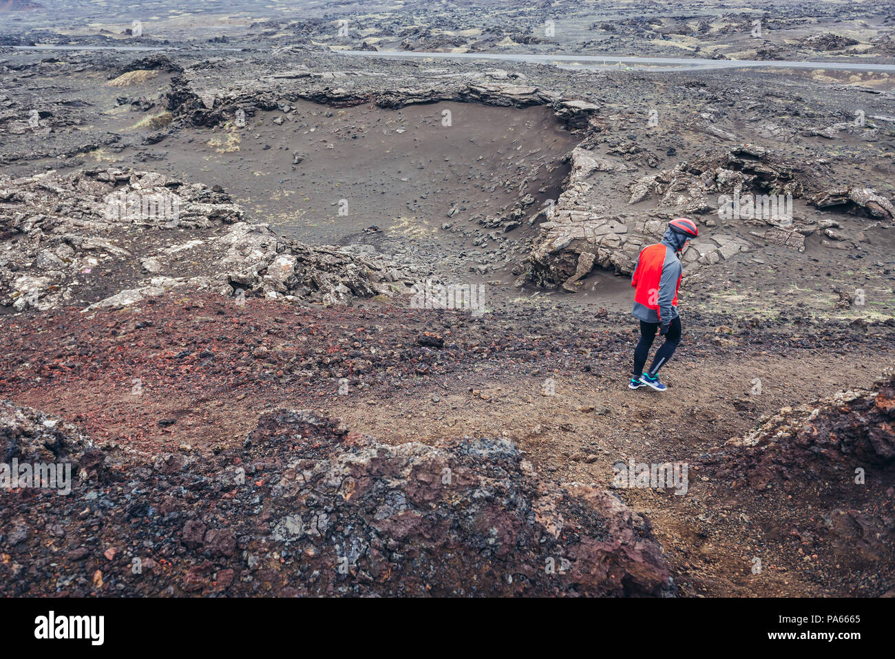 Landscape of Stampar volcanic area in Reykjanes UNESCO Global Geopark ...