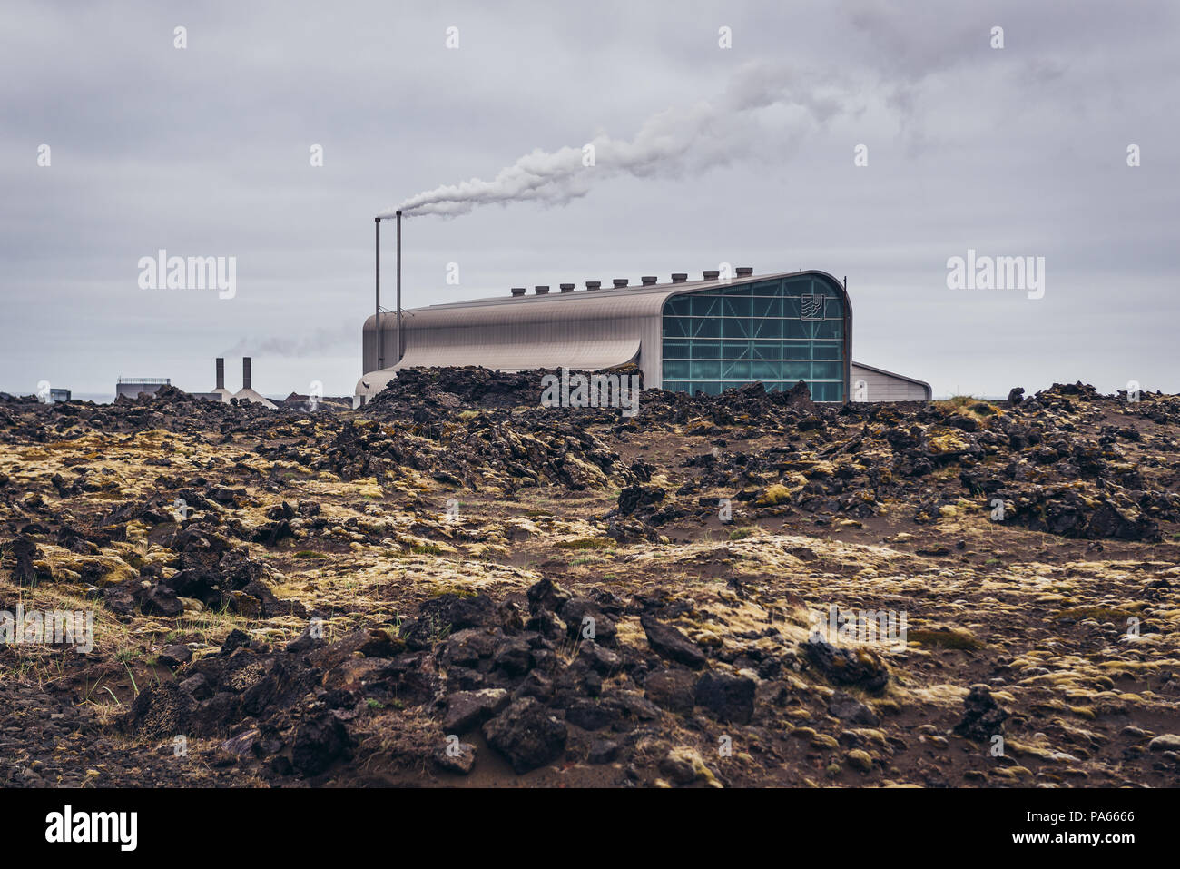 Reykjanes Power Station in Reykjanes UNESCO Global Geopark area in ...