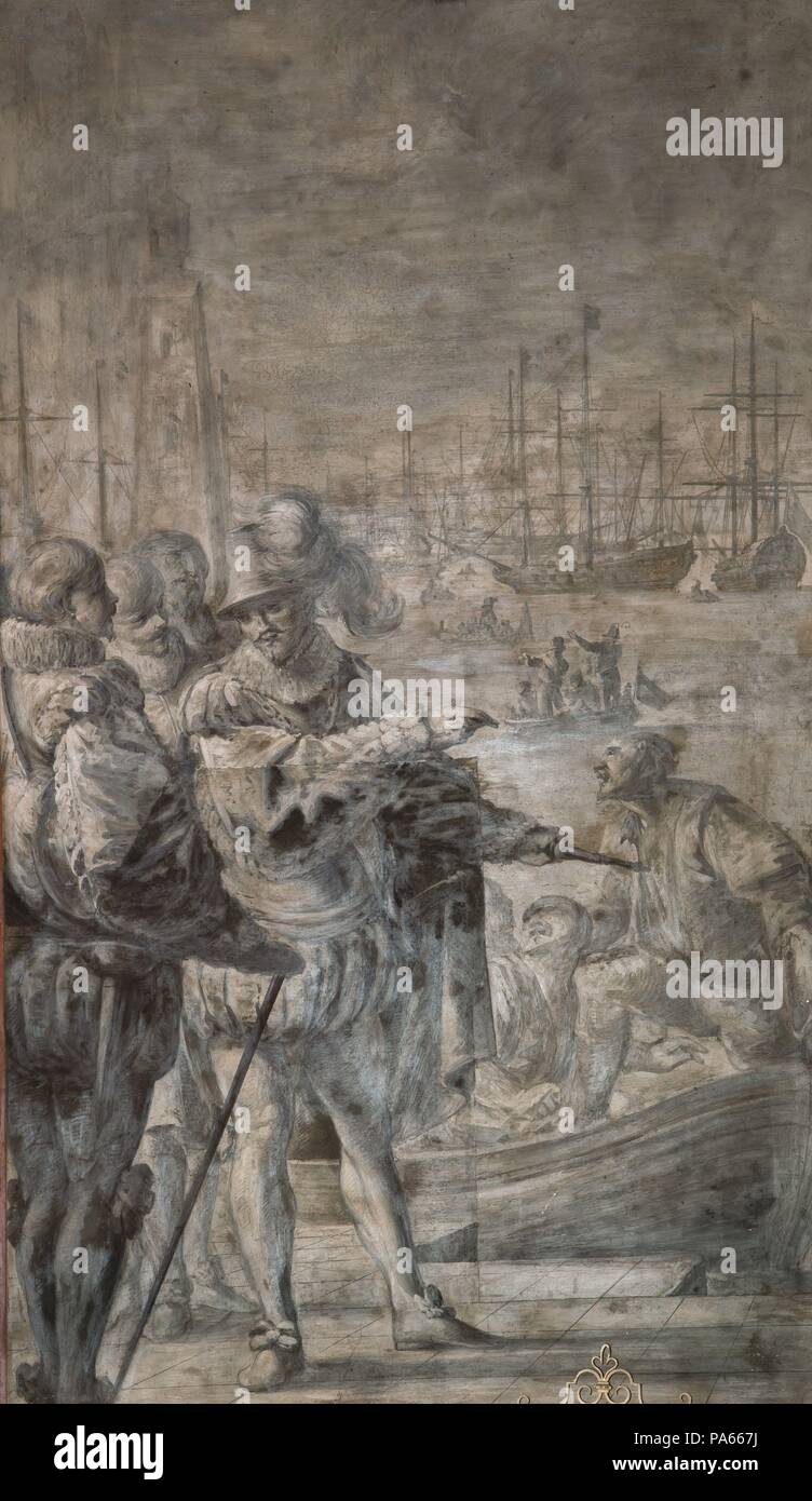 Francesc Pla (El Vigatà) / Mural painting inside the central hall of ...