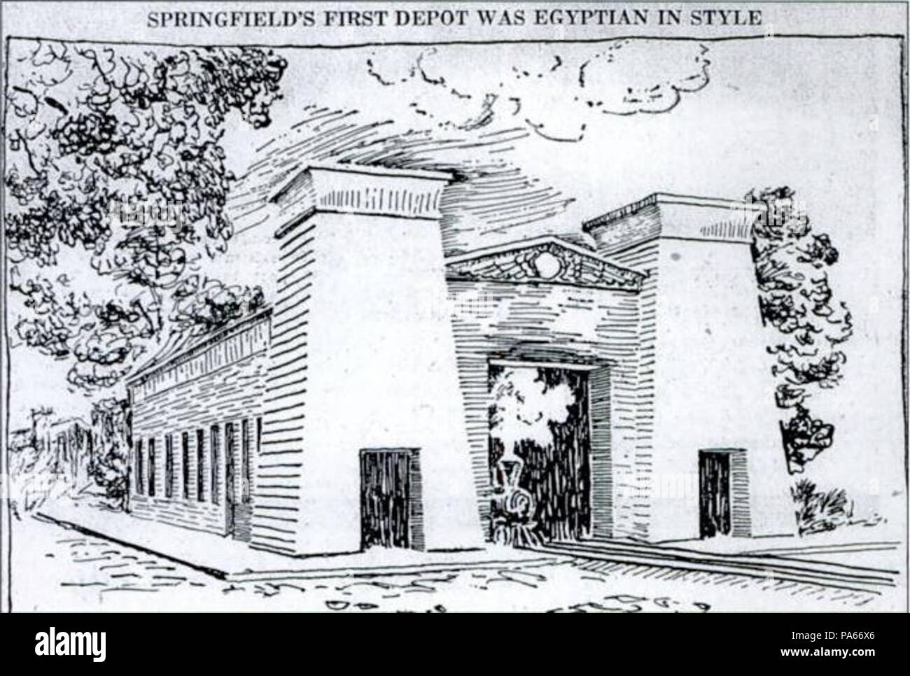 . English: The 1839-built station at Springfield, Massachusetts ...
