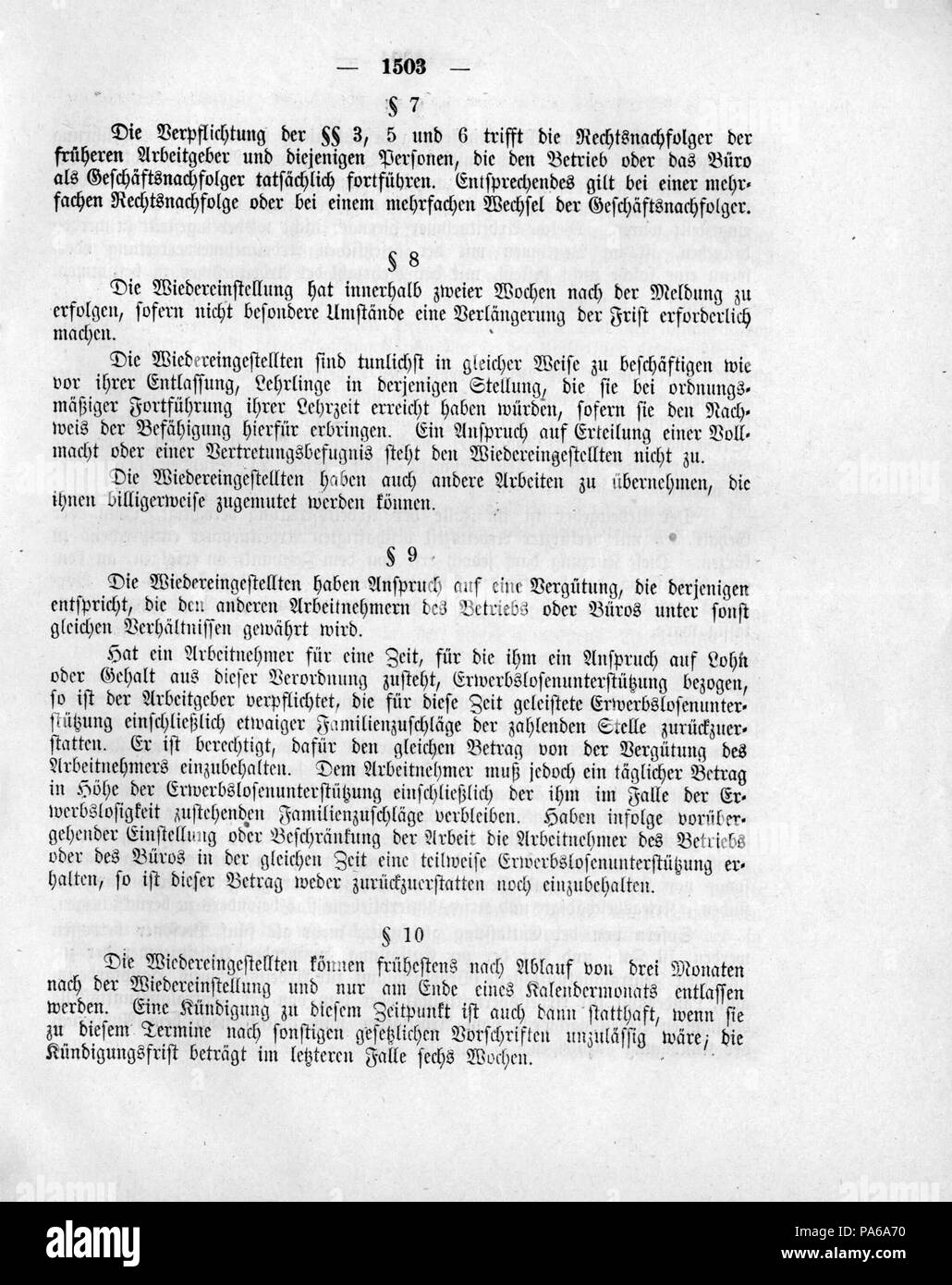 493 Deutsches Reichsgesetzblatt 1919 167 1503 Stock Photo - Alamy