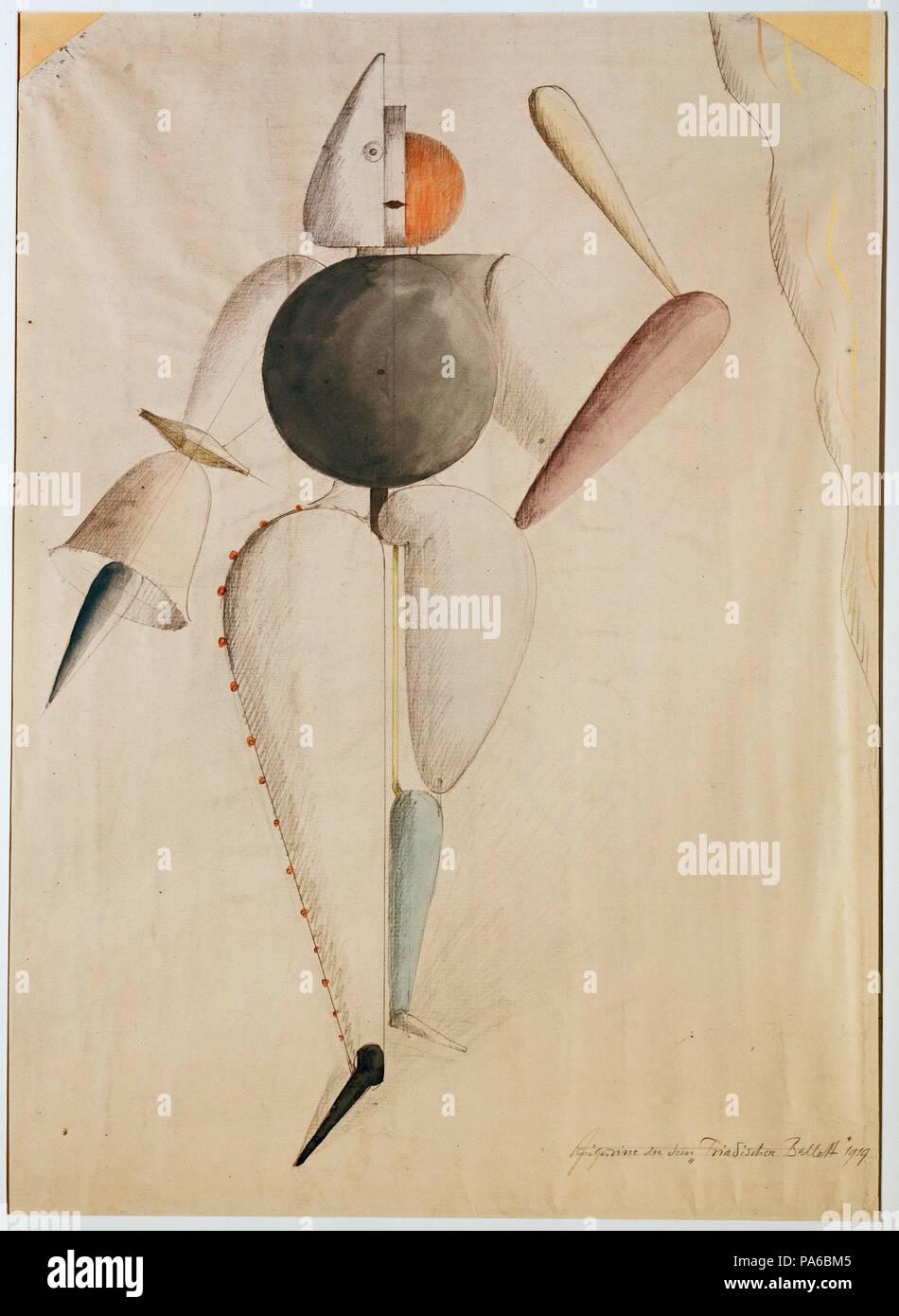 Costume design for the Triadic Ballet. Museum: Bauhaus-Museum Weimar ...