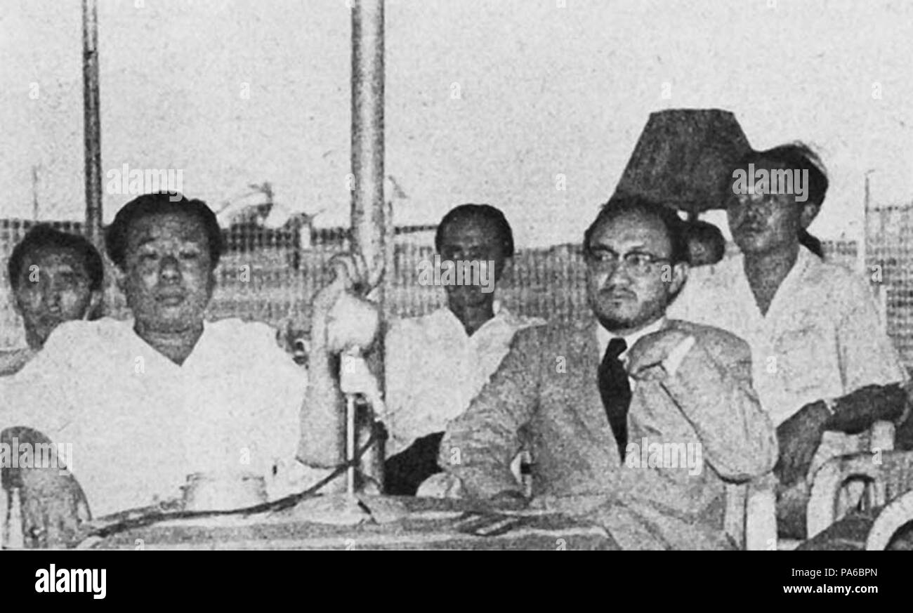 67 Djamaluddin Malik and Usmar Ismail (front) and Rosihan Anwar, Nazir ...