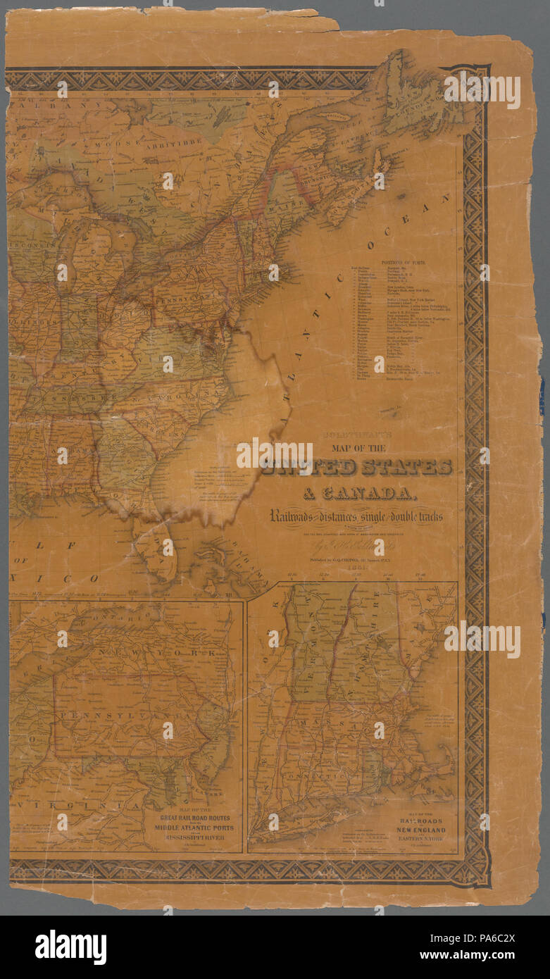 Goldthwaits map hi-res stock photography and images - Alamy