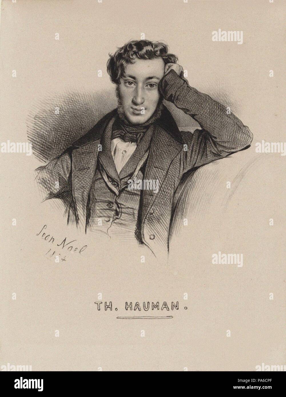 Portrait of the violinist and composer Theodor Haumann (1808-1878 ...