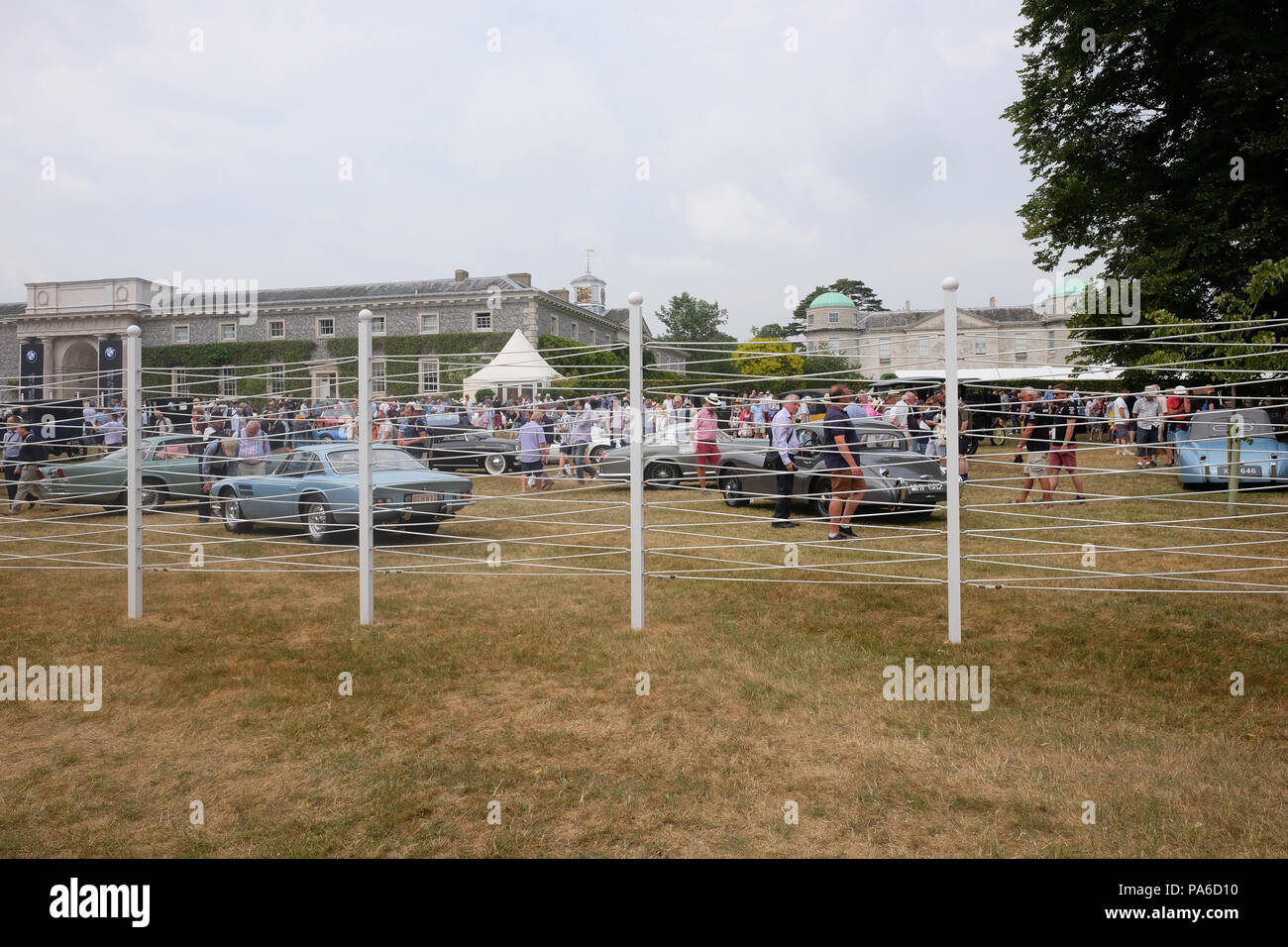July 2018 - Goodwood festival of speed, security fence for segregation ...