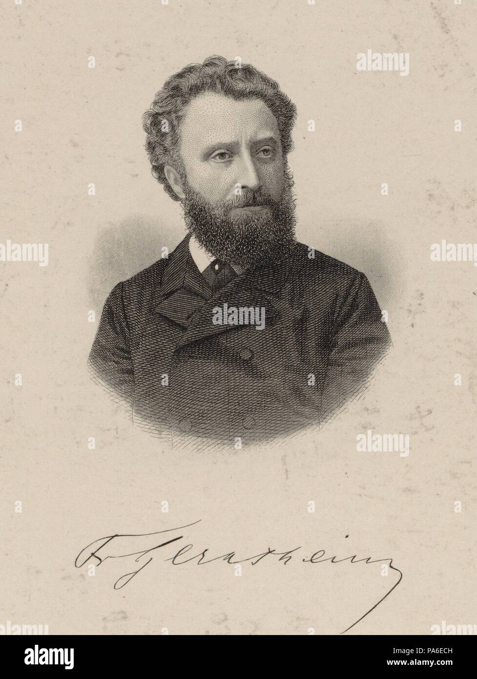Portrait of the pianist und composer Friedrich Gernsheim (1839-1916 ...