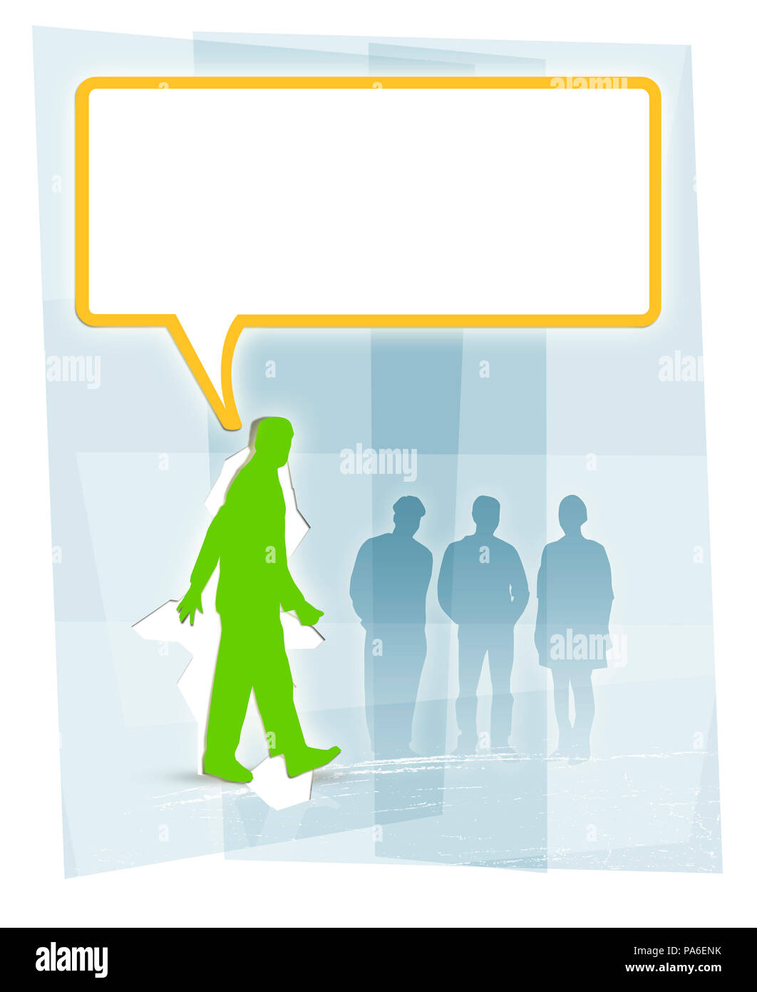 Cartoon illustration man talking cute hi-res stock photography and ...