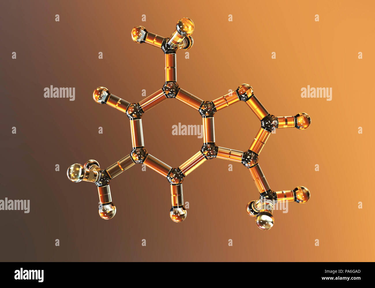 Molecule of caffeine hi-res stock photography and images - Alamy