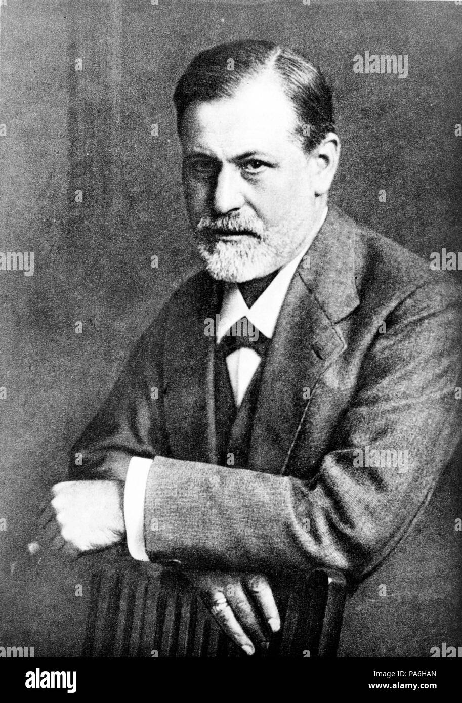 Portrait of Sigmund Freud. Museum: PRIVATE COLLECTION Stock Photo - Alamy