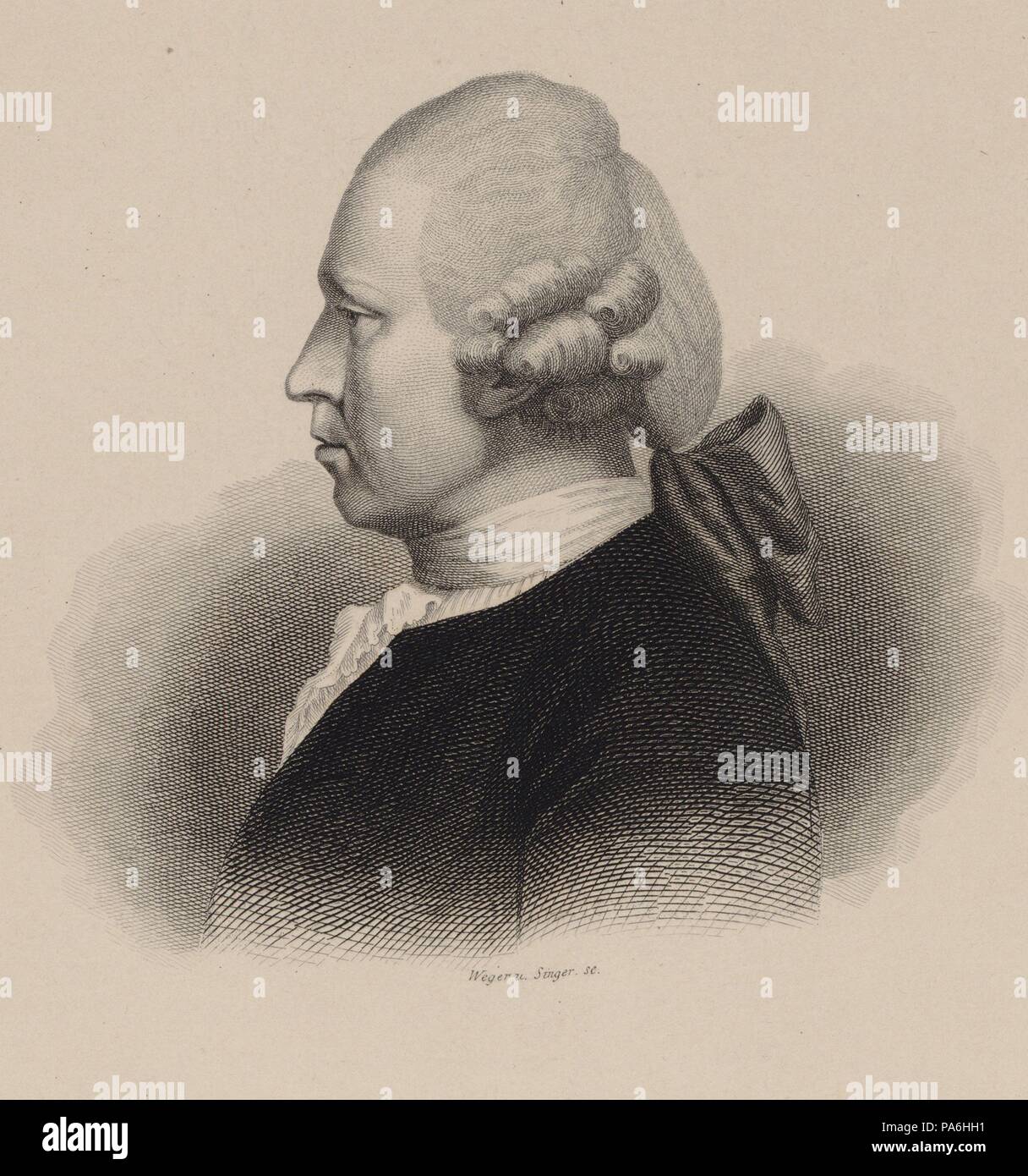 Portrait of the composer Johann Adam Hiller (1728-1804). Museum ...