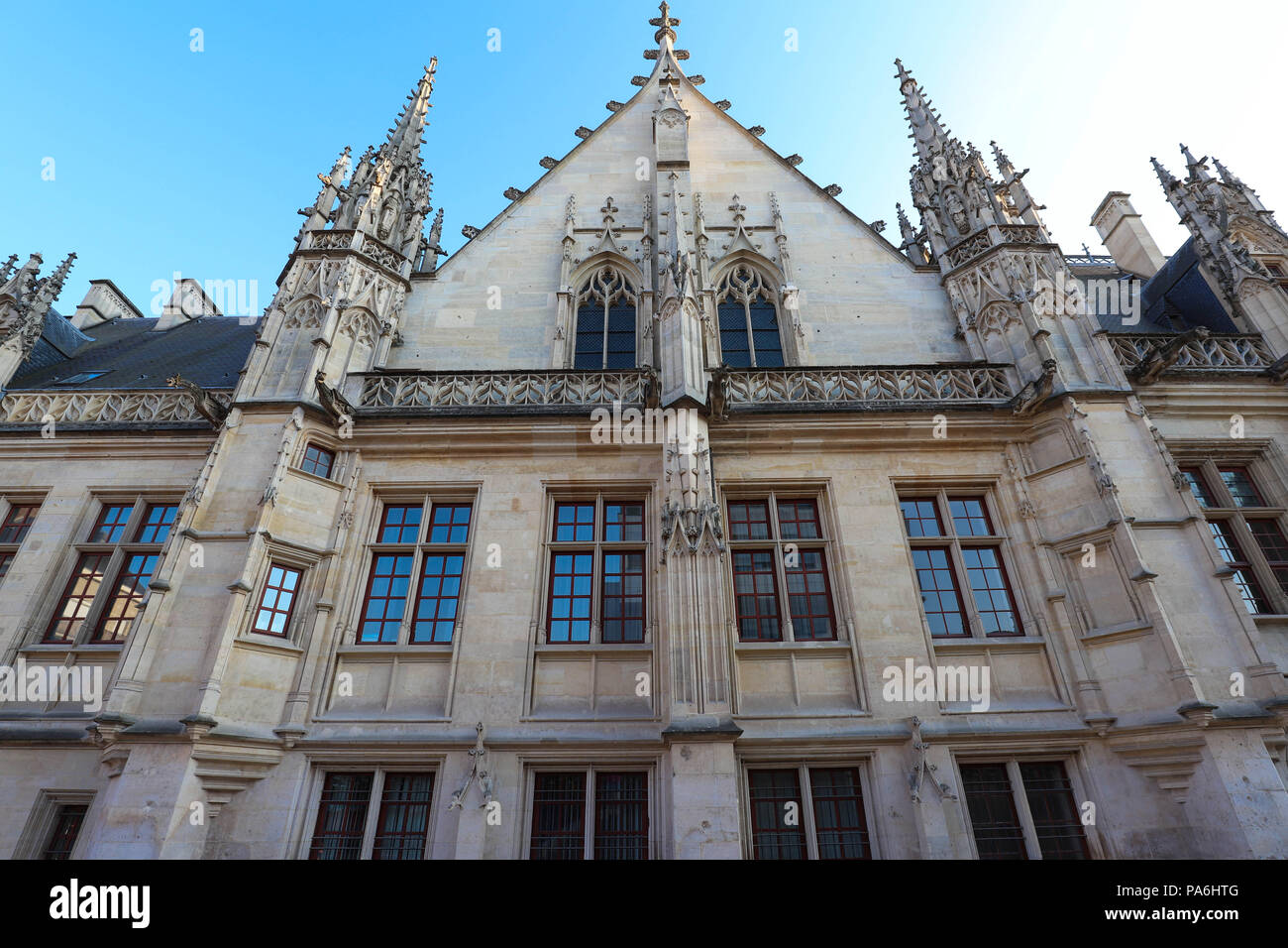 Palace of Justice of Rouen, the capital of the region of Upper Normandy ...