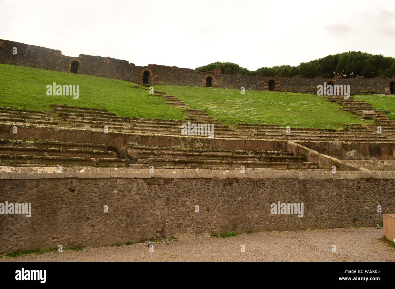 Beautiful ancient arena with stone walls and steps Stock Photo - Alamy