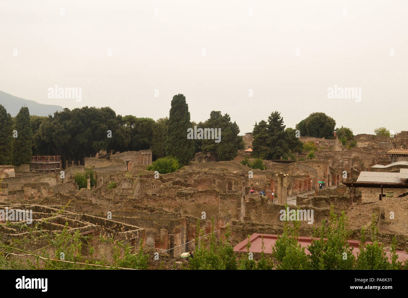 Pretty view of the ancient city of Pompeii Stock Photo - Alamy