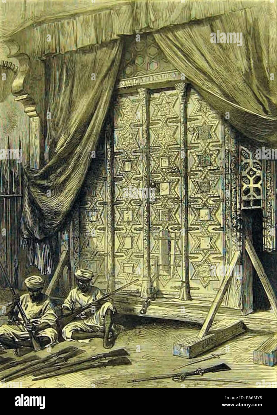 386 Detail of the Gates from the tomb of Mahmud of Ghazni stored in the ...