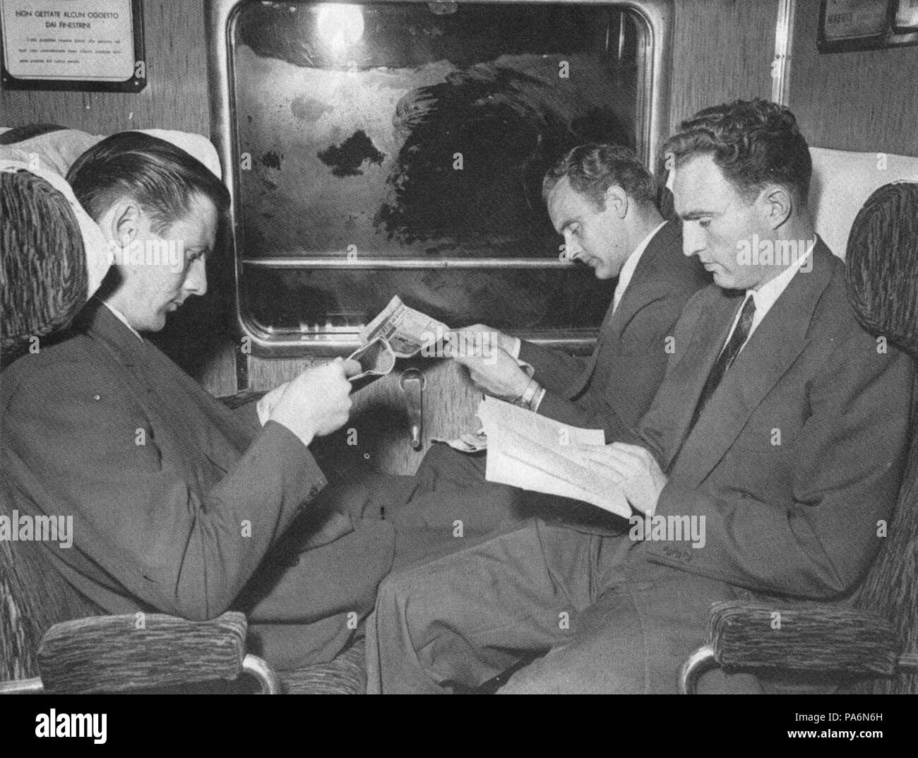 142 Juventus FC - 1950s - Karl Præst, Karl Hansen and John Hansen Stock ...