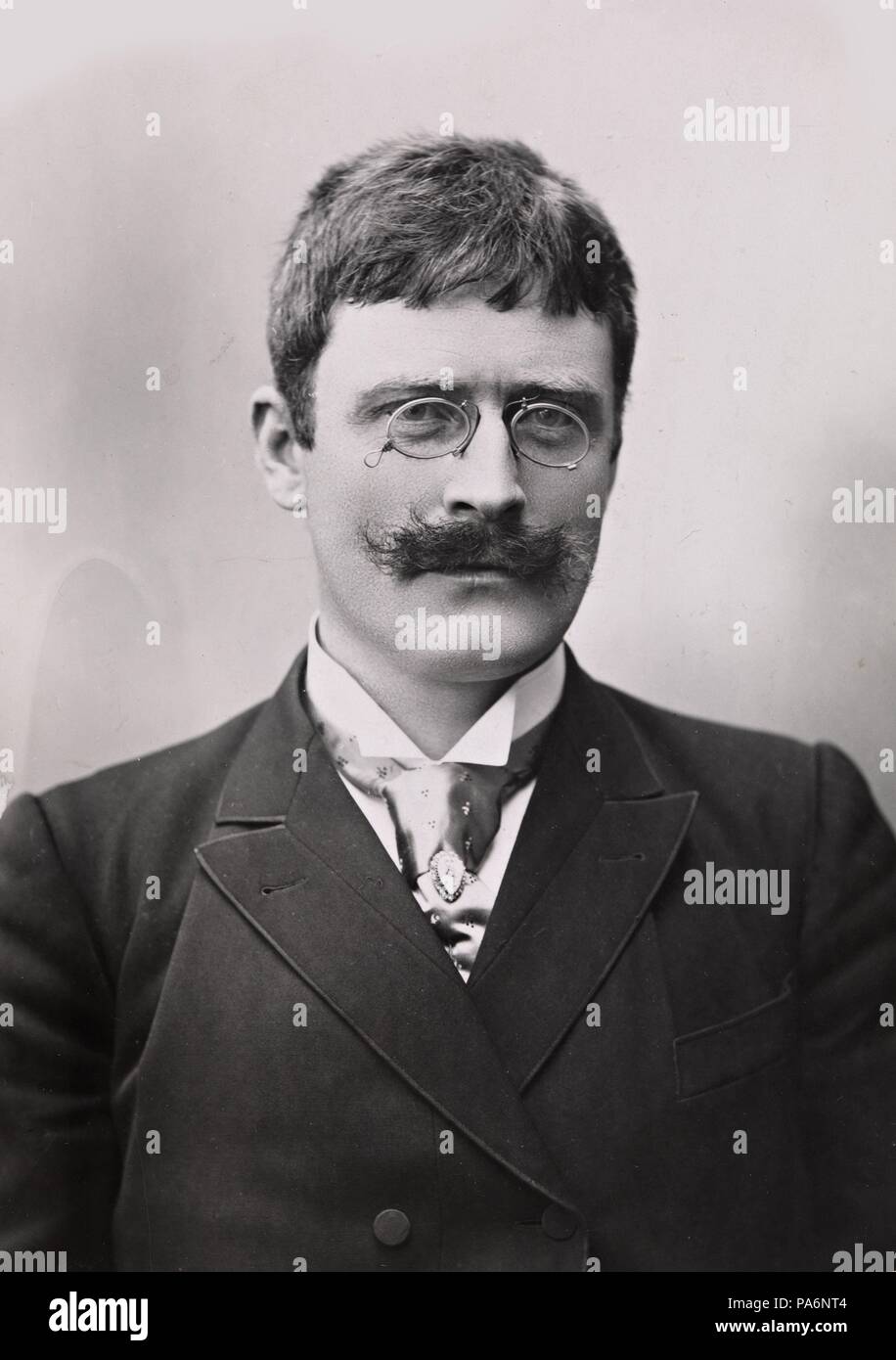 Portrait of the writer Knut Hamsun (1859-1952). Museum: PRIVATE ...