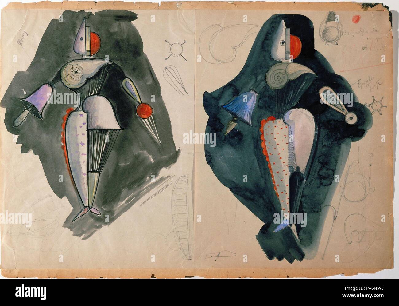 Costume design for the Triadic Ballet. Museum: Bauhaus-Museum Weimar ...