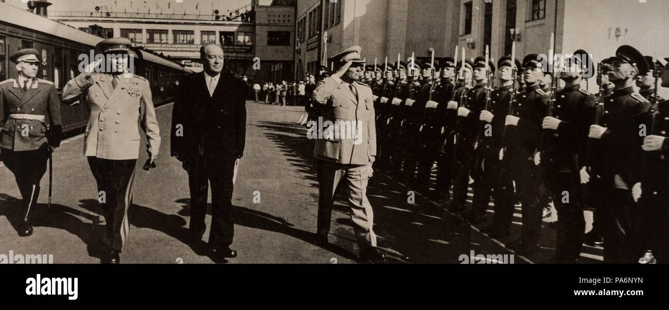 Josip Broz Tito during his state visit to Kiev, June 1956. Museum ...