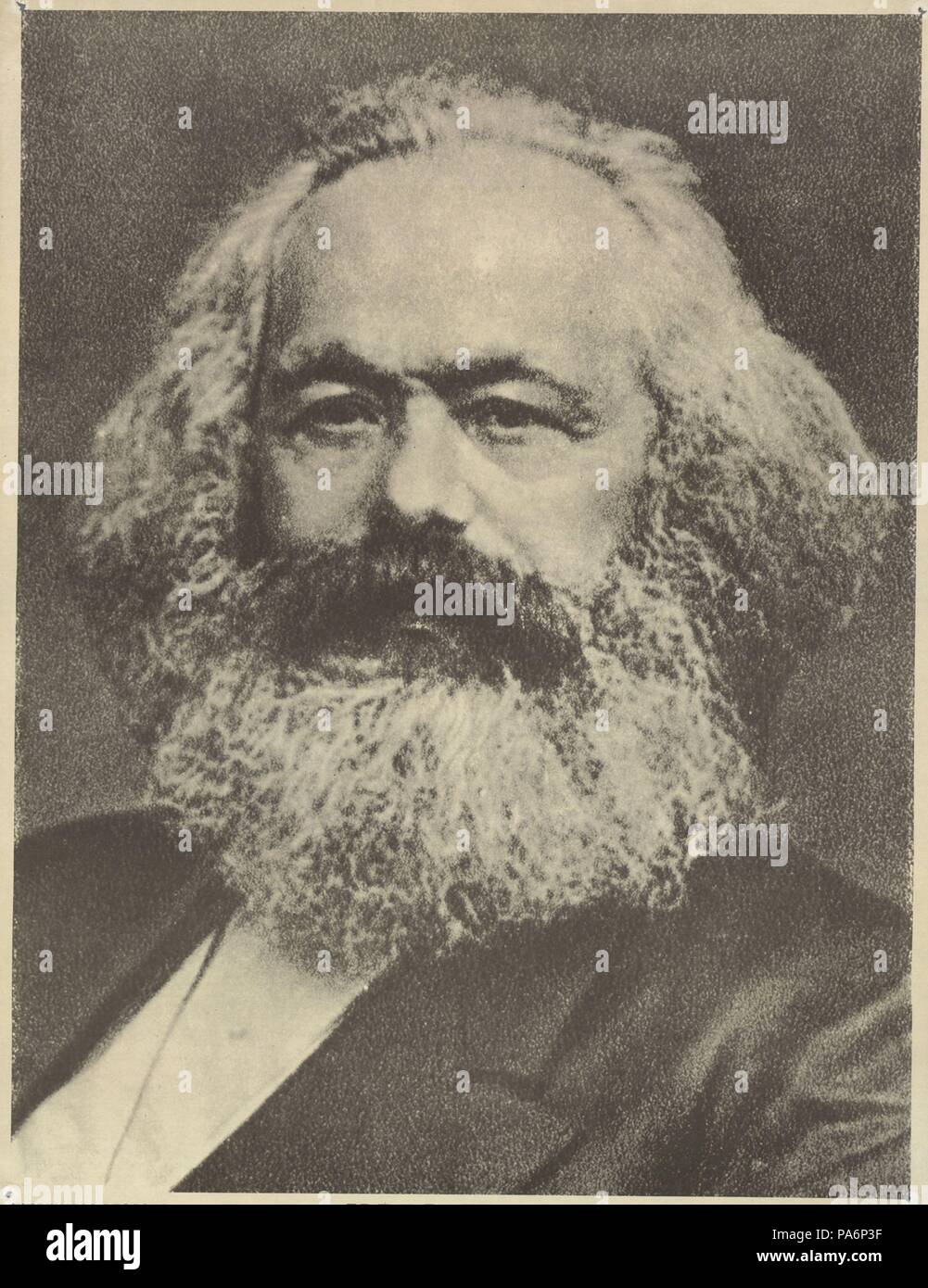Portrait of Karl Marx (1818-1883). Museum: Russian State Historical ...