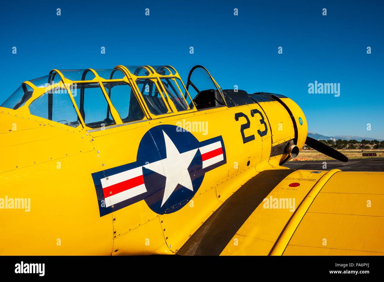 North American Aviation T-6 Texan; SNJ-5; Harriett Alexander Field; air ...