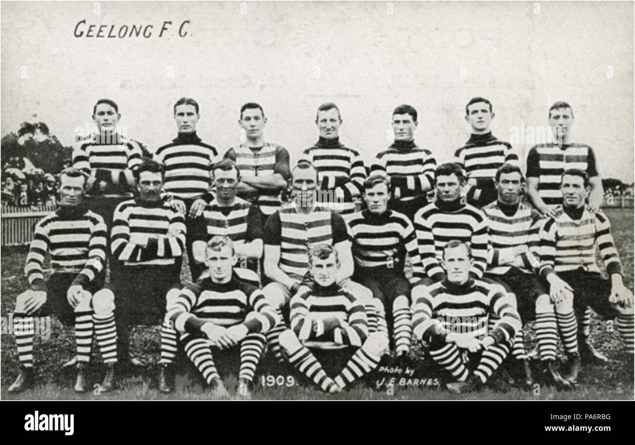 3 1909 Geelong Football Club Stock Photo - Alamy