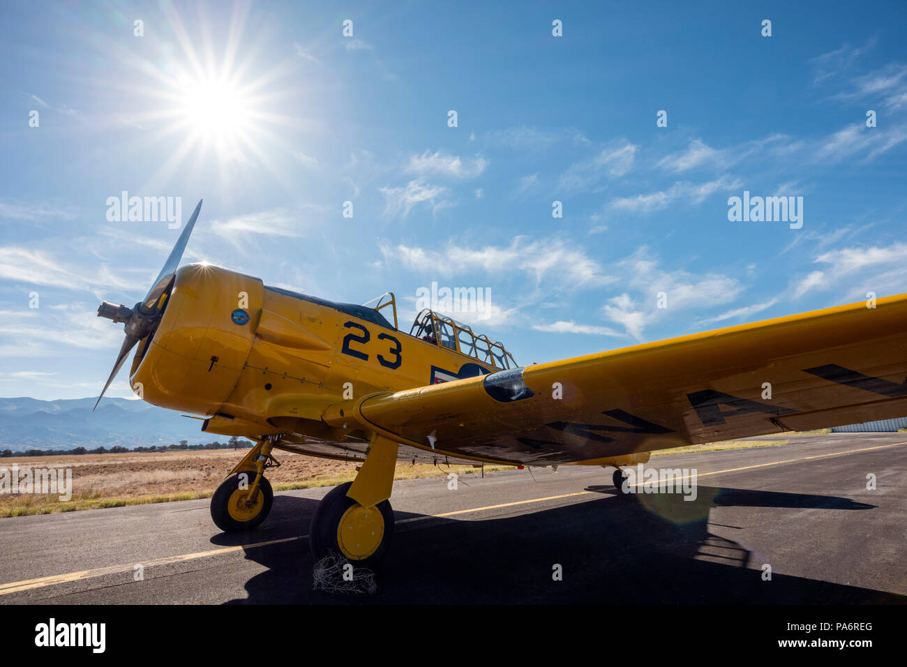 North American Aviation T-6 Texan; SNJ-5; Harriett Alexander Field; air ...