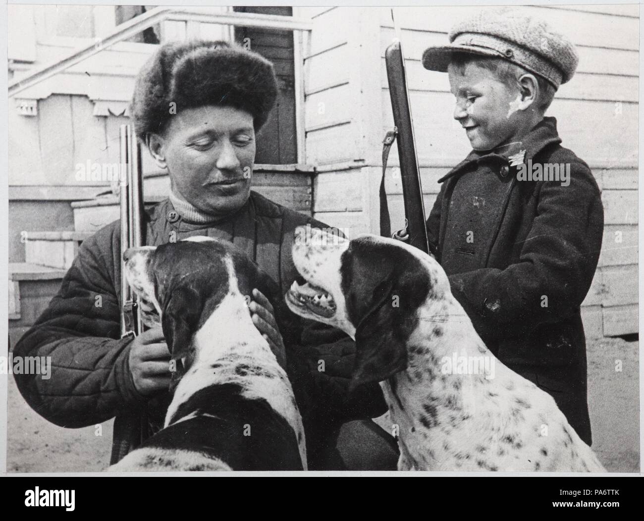 Mikhail Alexandrovich Sholokhov with son Alexander. Museum: M ...