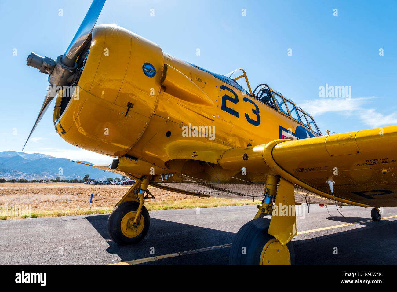 North American Aviation T-6 Texan; SNJ-5; Harriett Alexander Field; air ...
