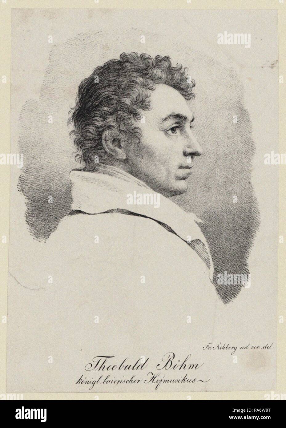 Portrait of the composer Theobald Böhm (1794-1881). Museum ...