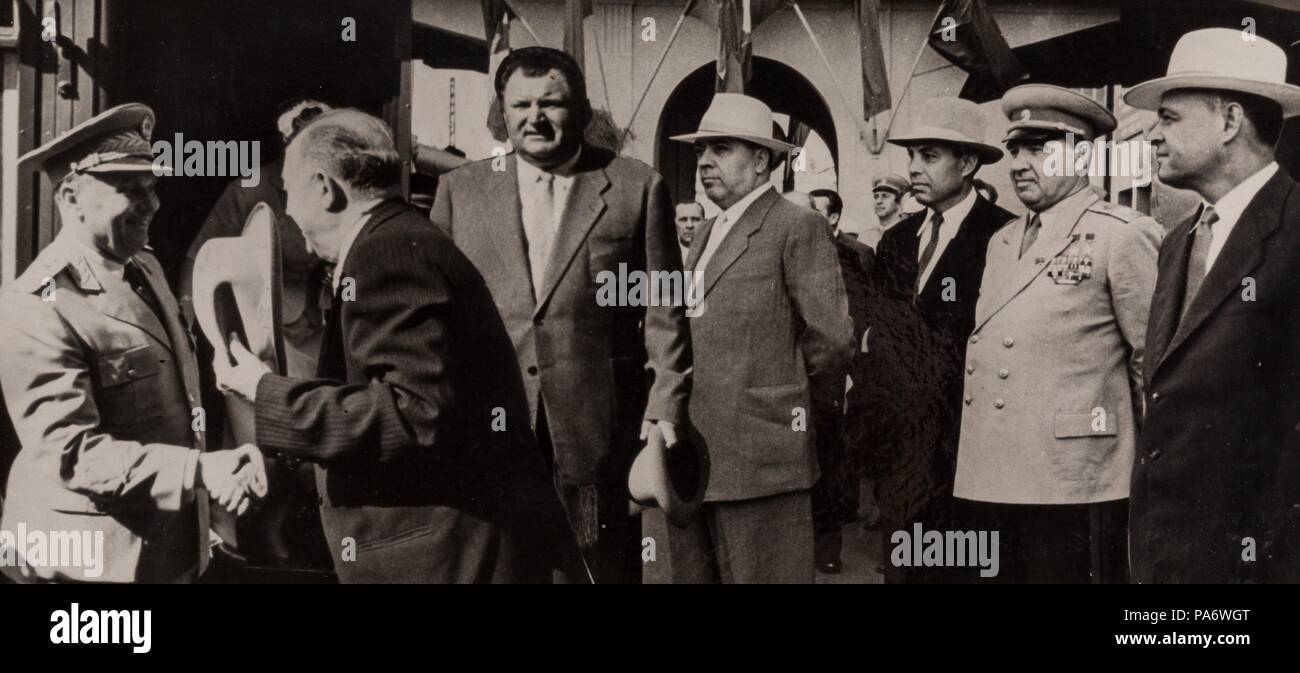 Josip Broz Tito during his state visit to Kiev, June 1956. Museum ...