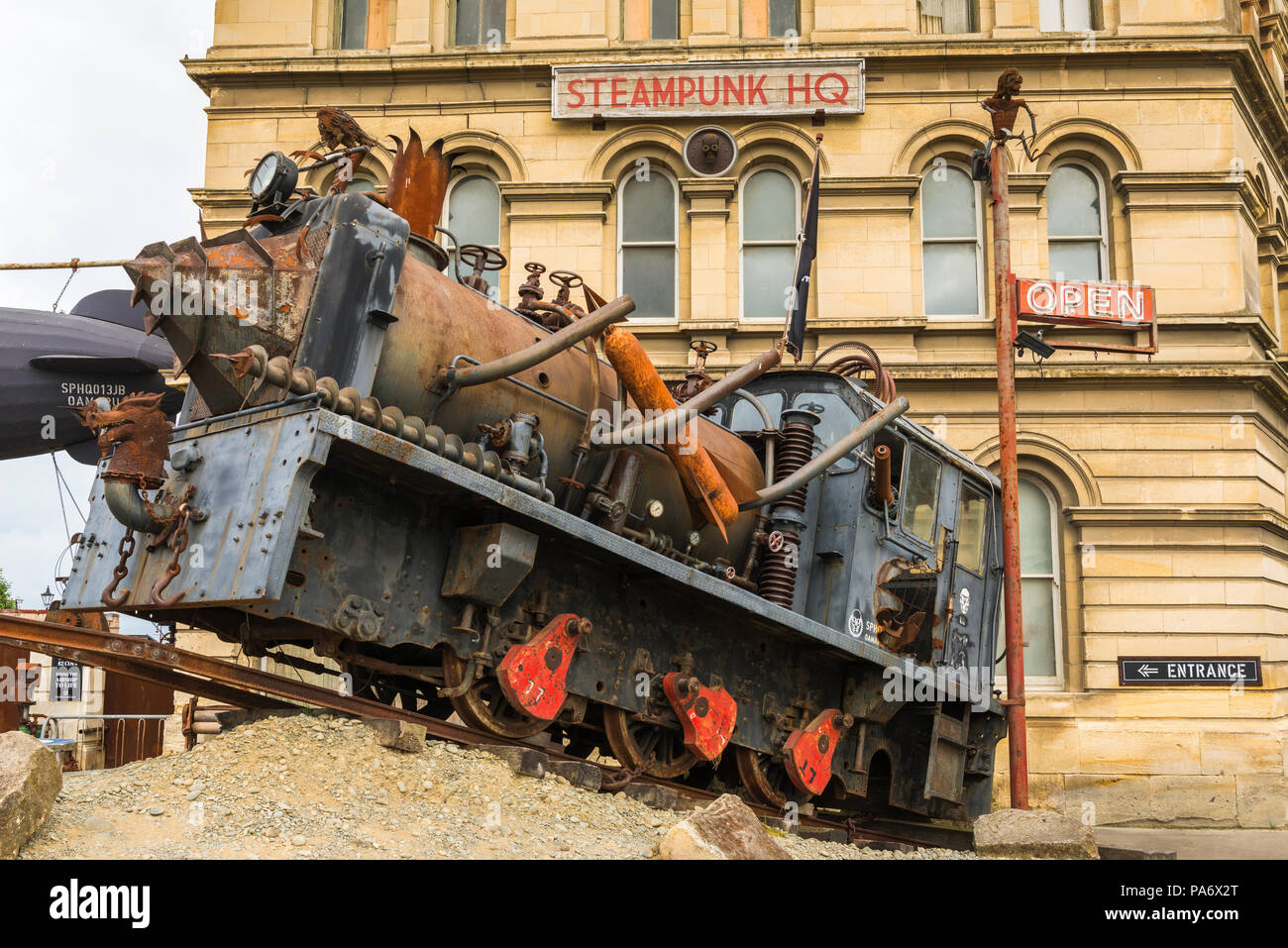 Steampunk Headquarters, Oamaru, Otago, South Island, New Zealand Stock ...